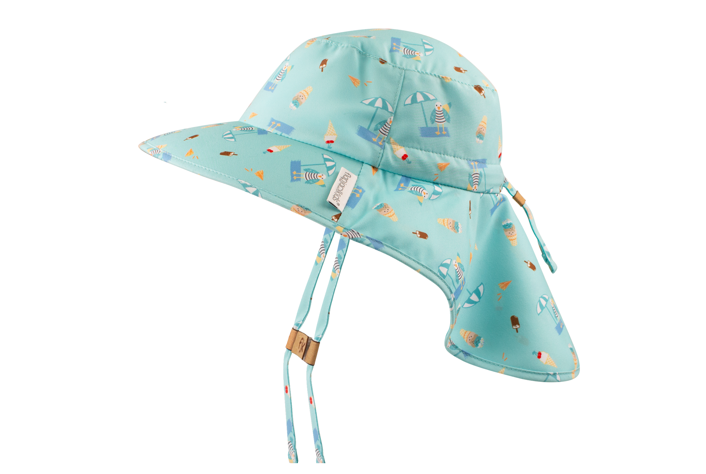 Baby/Kids Sun Hat with Neck Cape - Seaside – FlapJackKids Wholesale